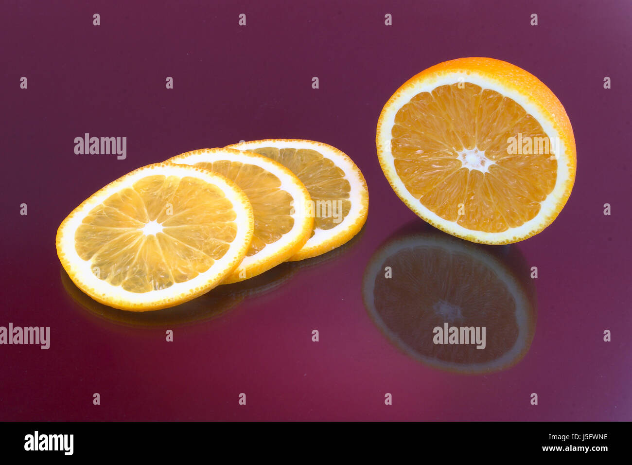 half fruit and slices Stock Photo - Alamy