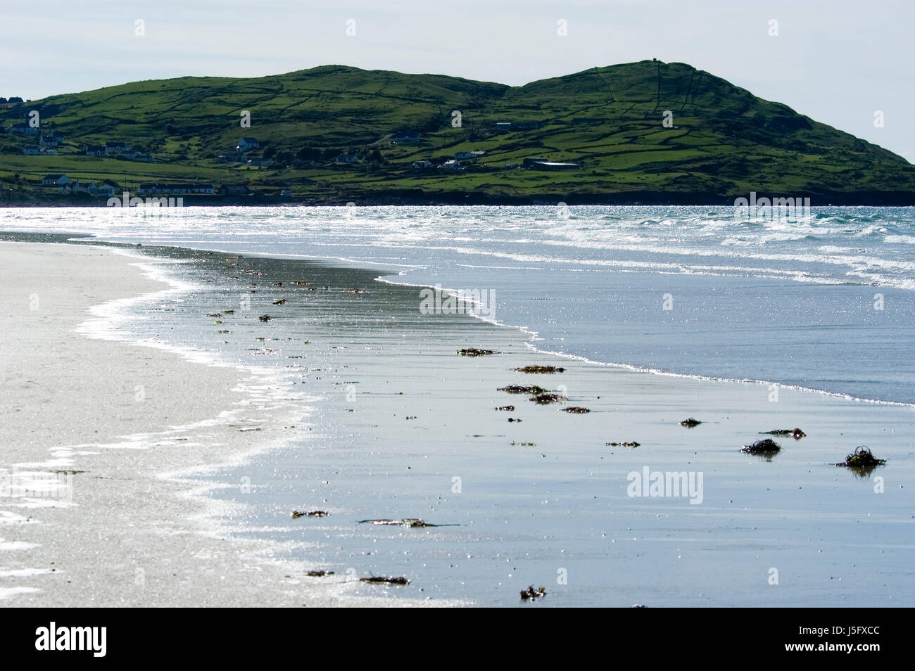 blue mountains beach seaside the beach seashore waves ireland idyll ...