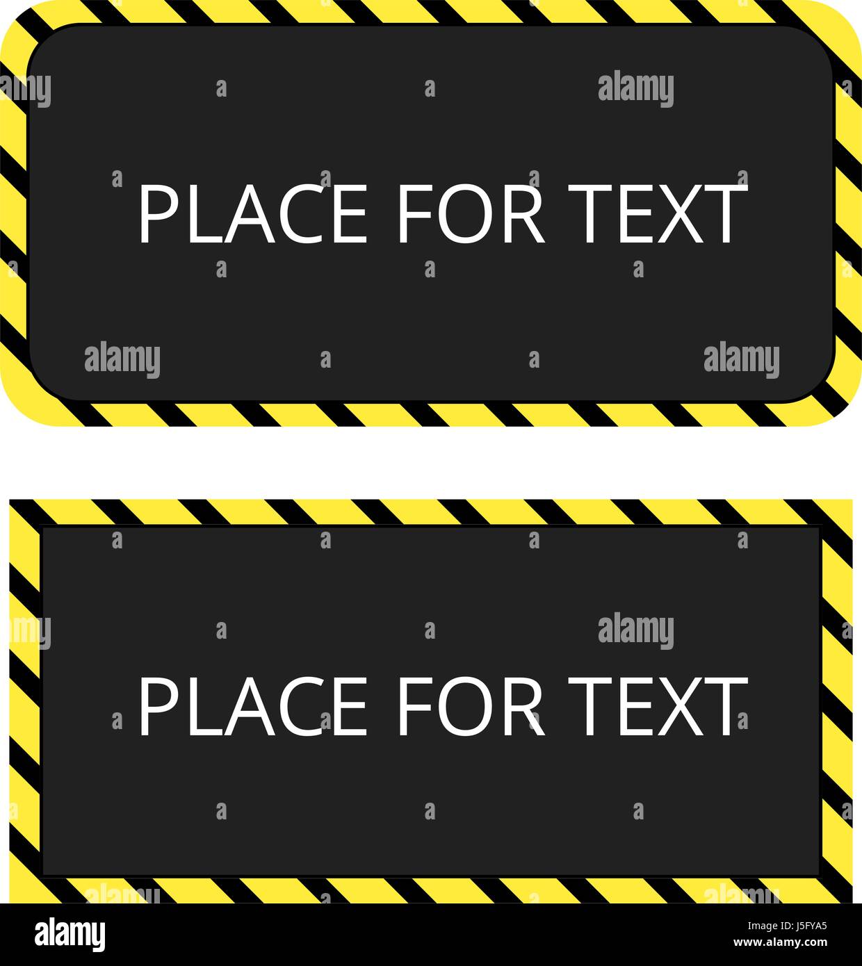 Border yellow and black color. Construction warning border. Vect Stock ...