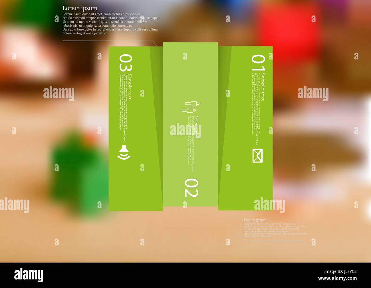 Illustration infographic template with motif of rectangle vertically ...