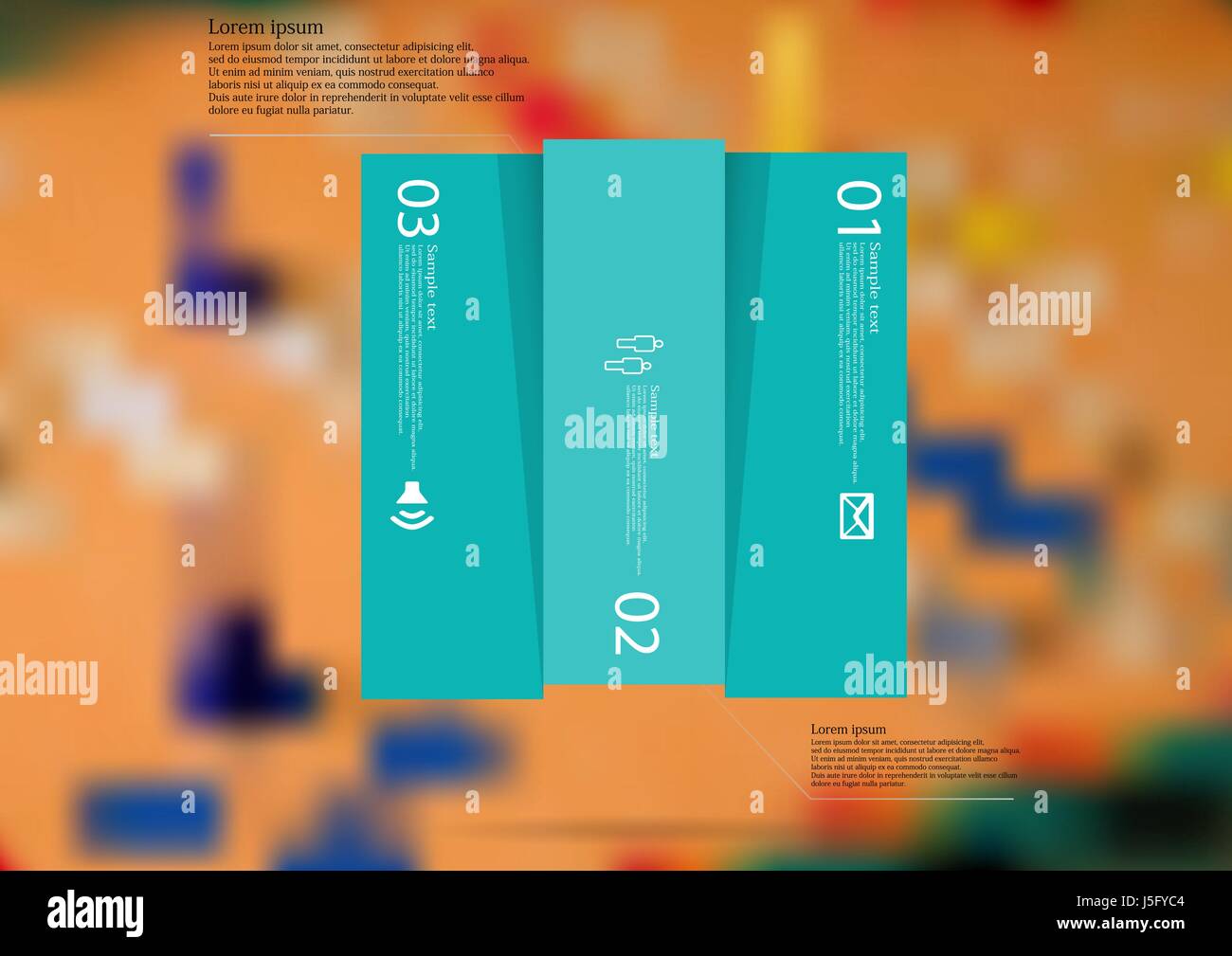 Illustration infographic template with motif of rectangle vertically ...