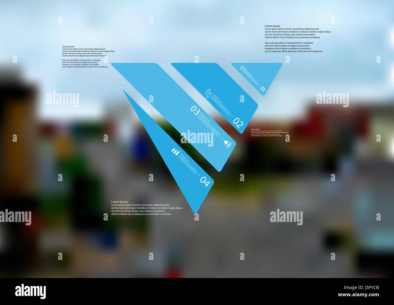 Divided into four sections Stock Vector Images - Alamy