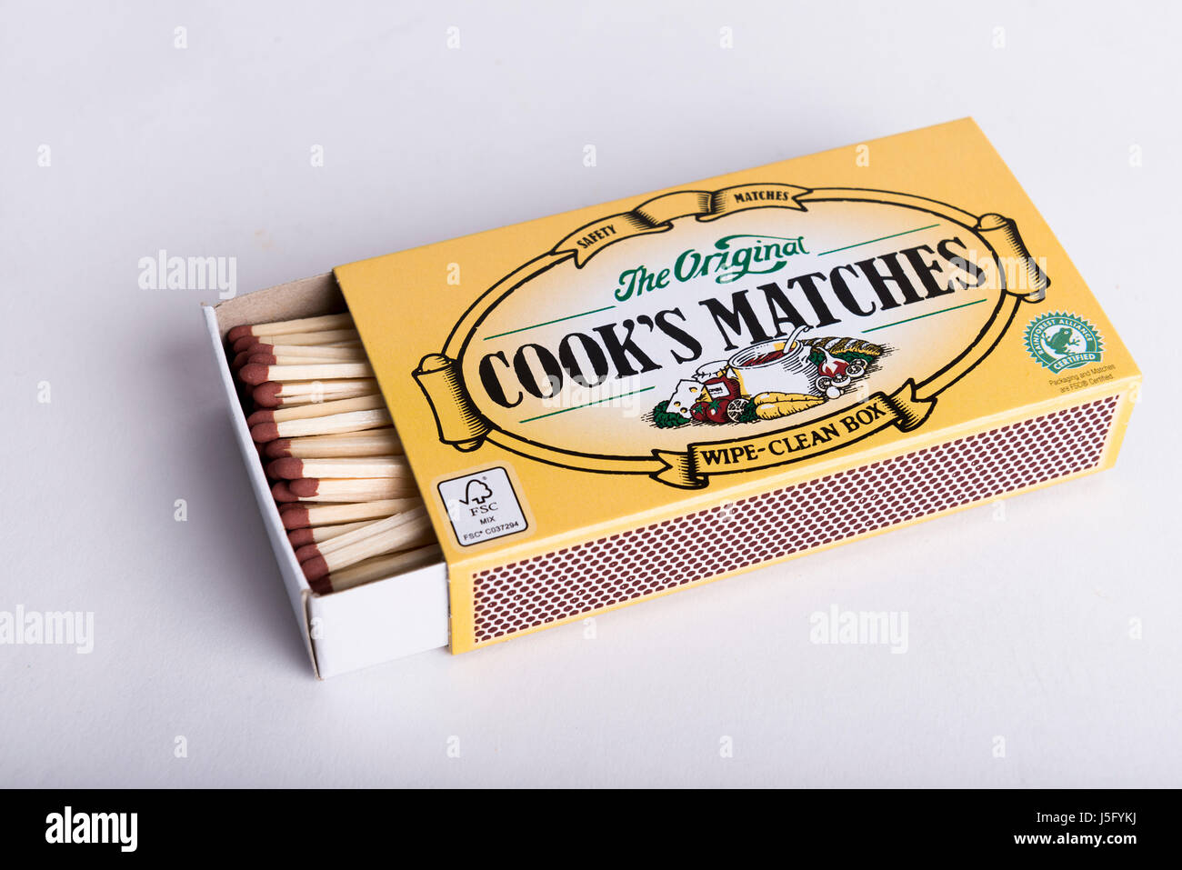 box cook's matches Stock Photo - Alamy