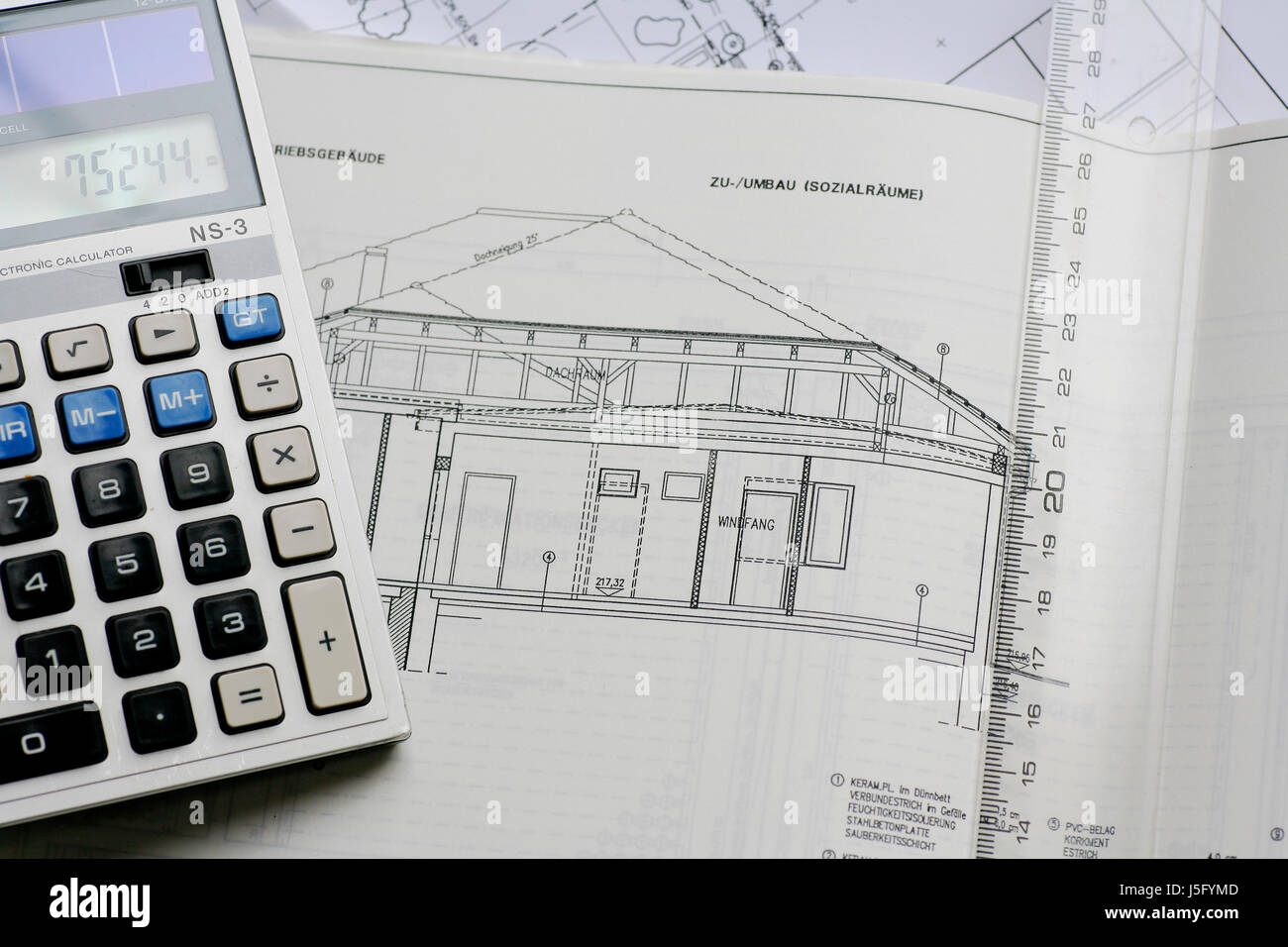 calculation plan present contract model design project concept draft ...