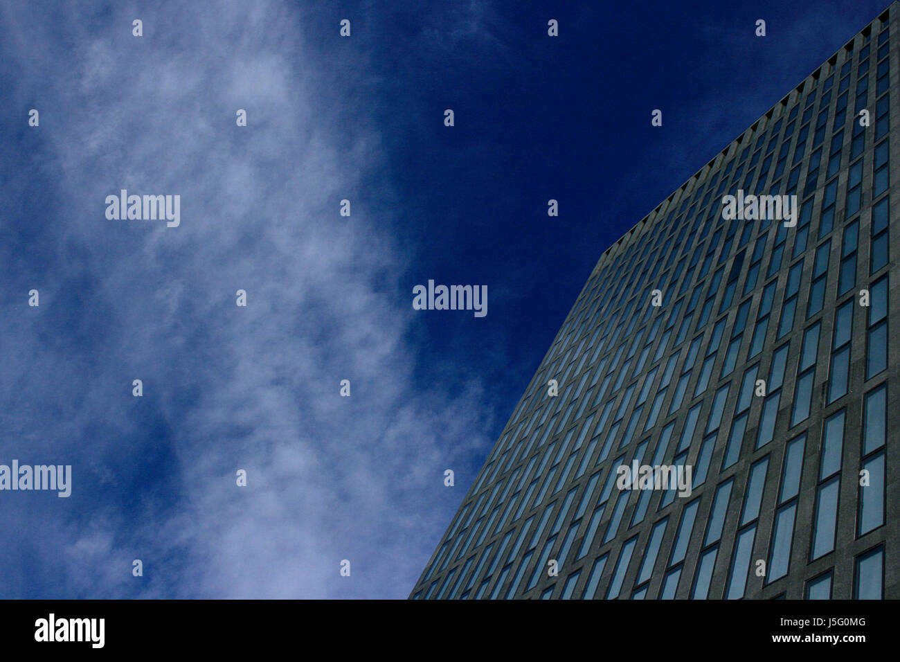 blue house building tower office multistory building multistorey ...