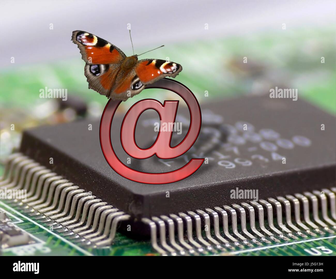 sign signal office butterfly printed circuit board chip data ...