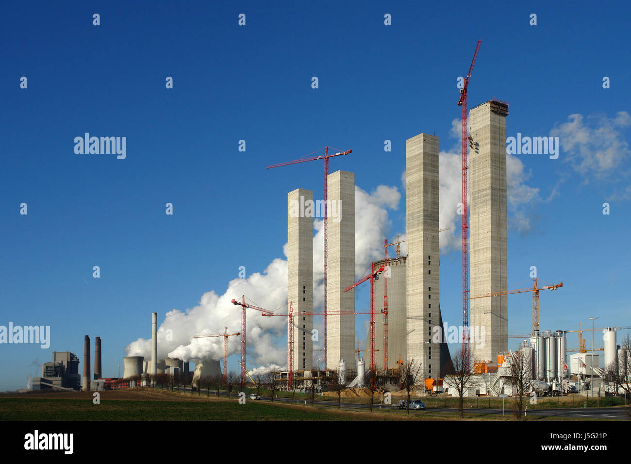 new power plant neurath Stock Photo - Alamy