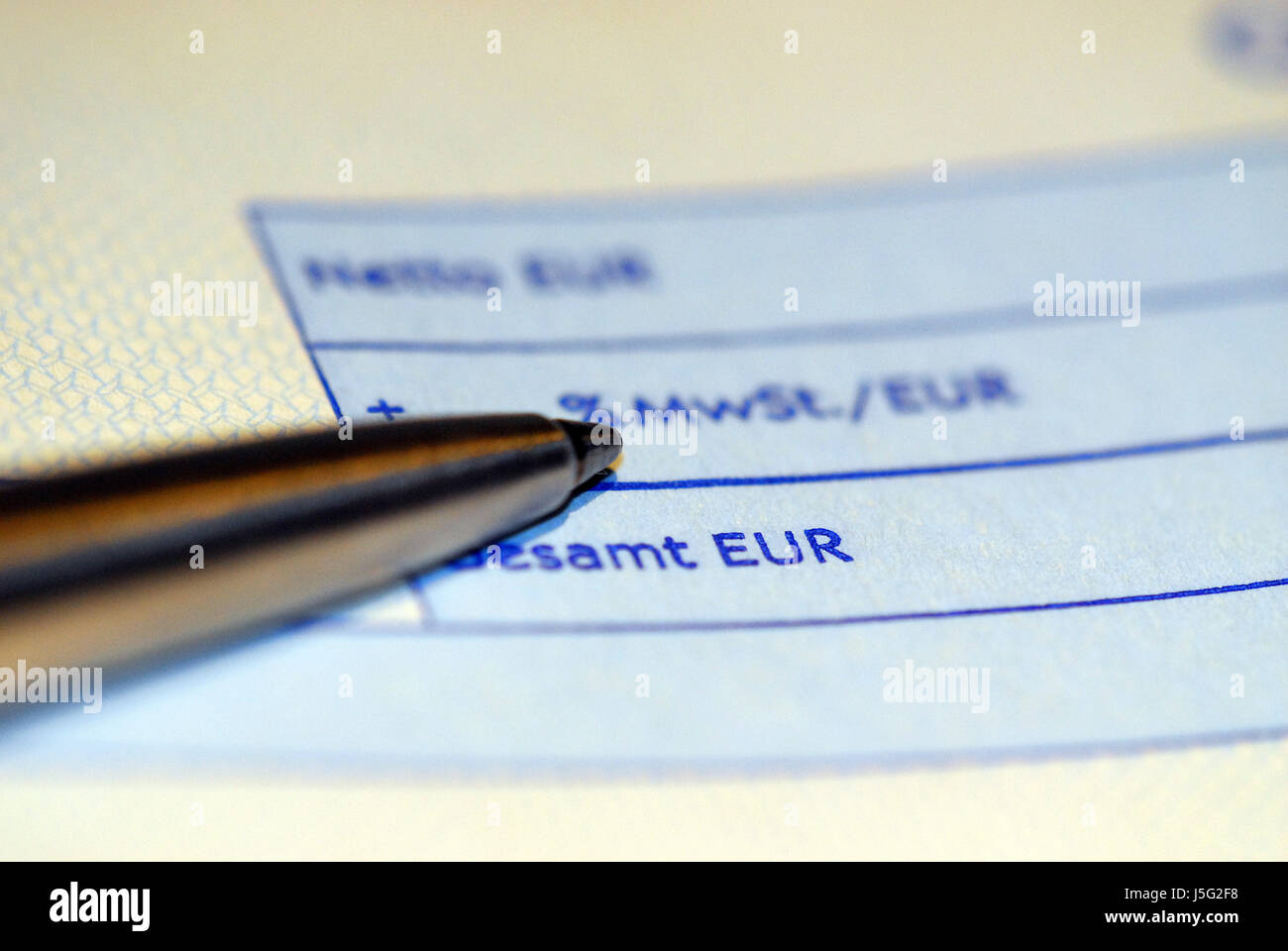 Receipt form hi-res stock photography and images - Alamy