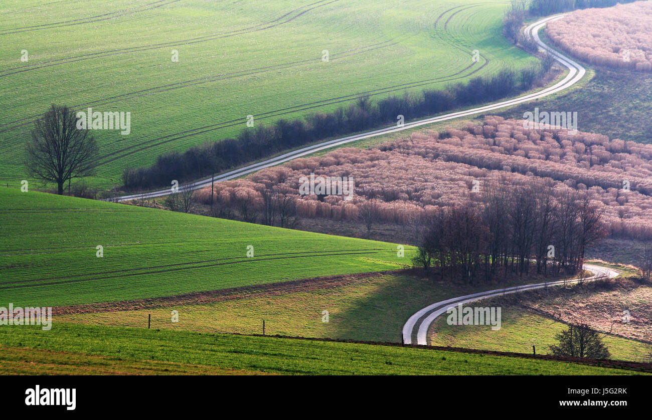 agriculture farming dirt road field fields meadows agrarian economy ...
