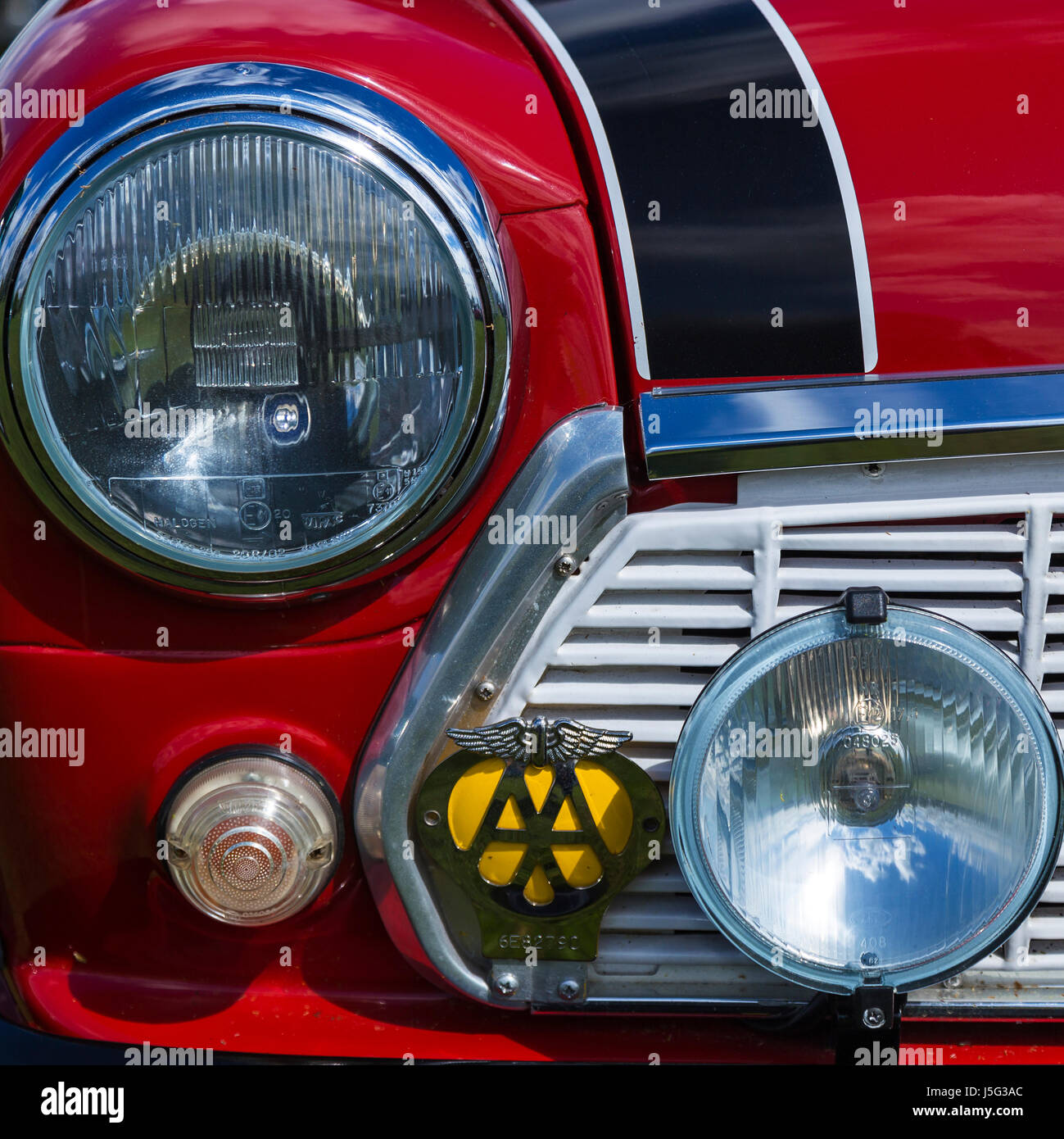 Square Image of Red Mini Front End Light Cluster with Classic AA Badge ...
