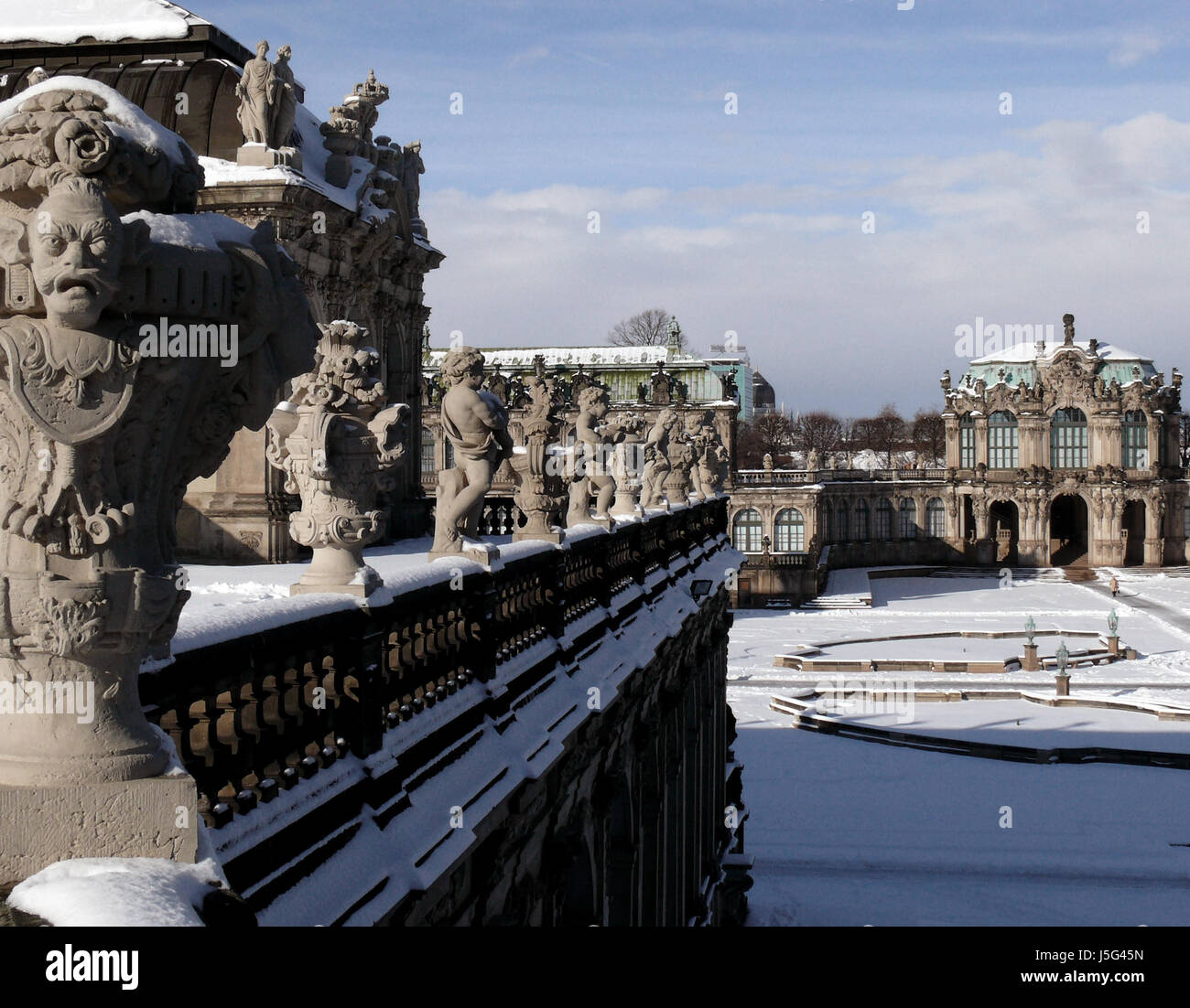 historical winter baroque provincial capital snow building buildings ...