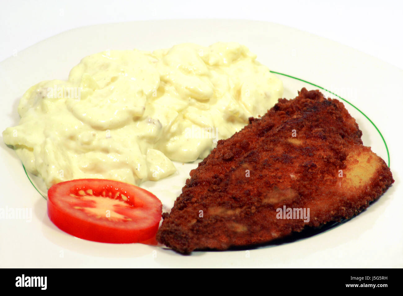 breaded plaice fillet Stock Photo - Alamy