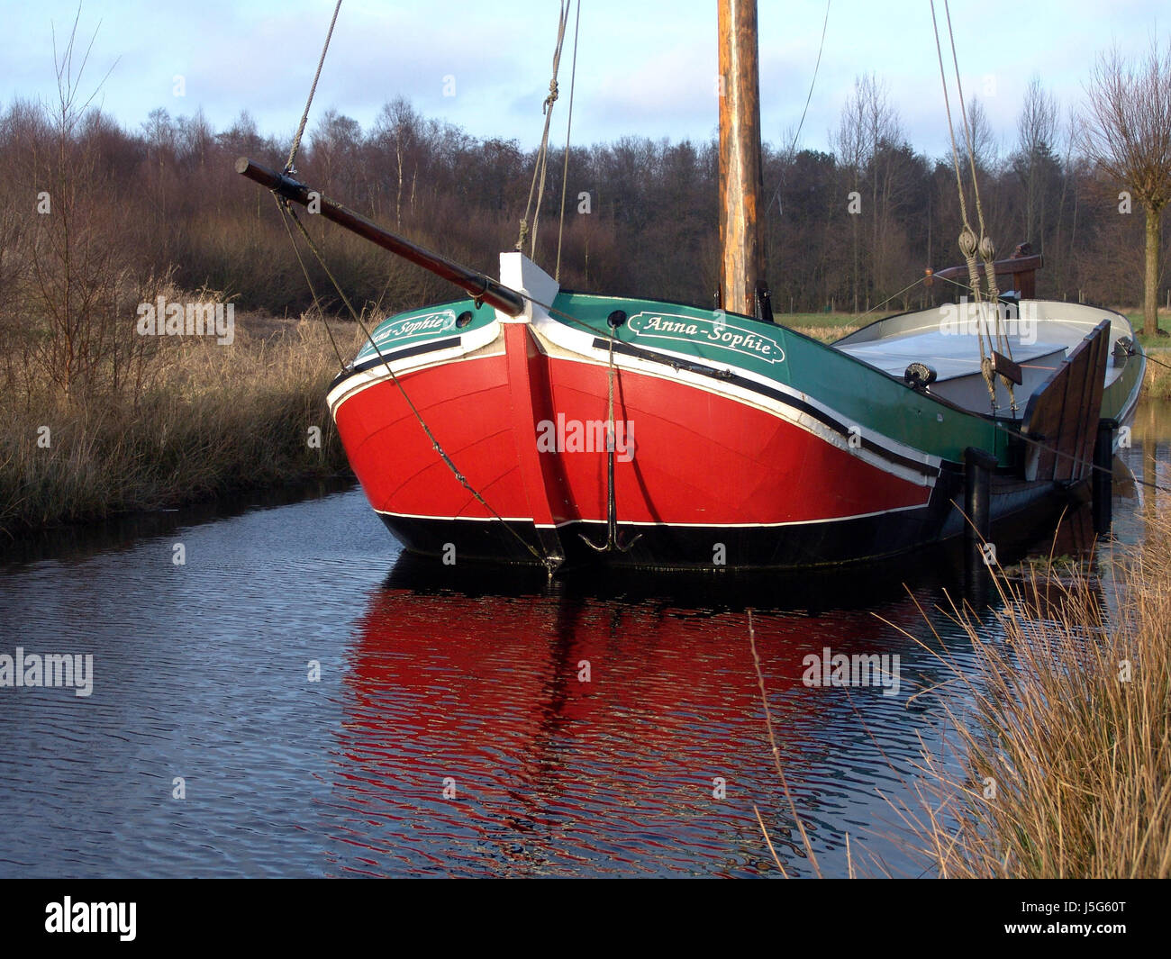 historical story navigation channel transport East Frisia fen retro ...