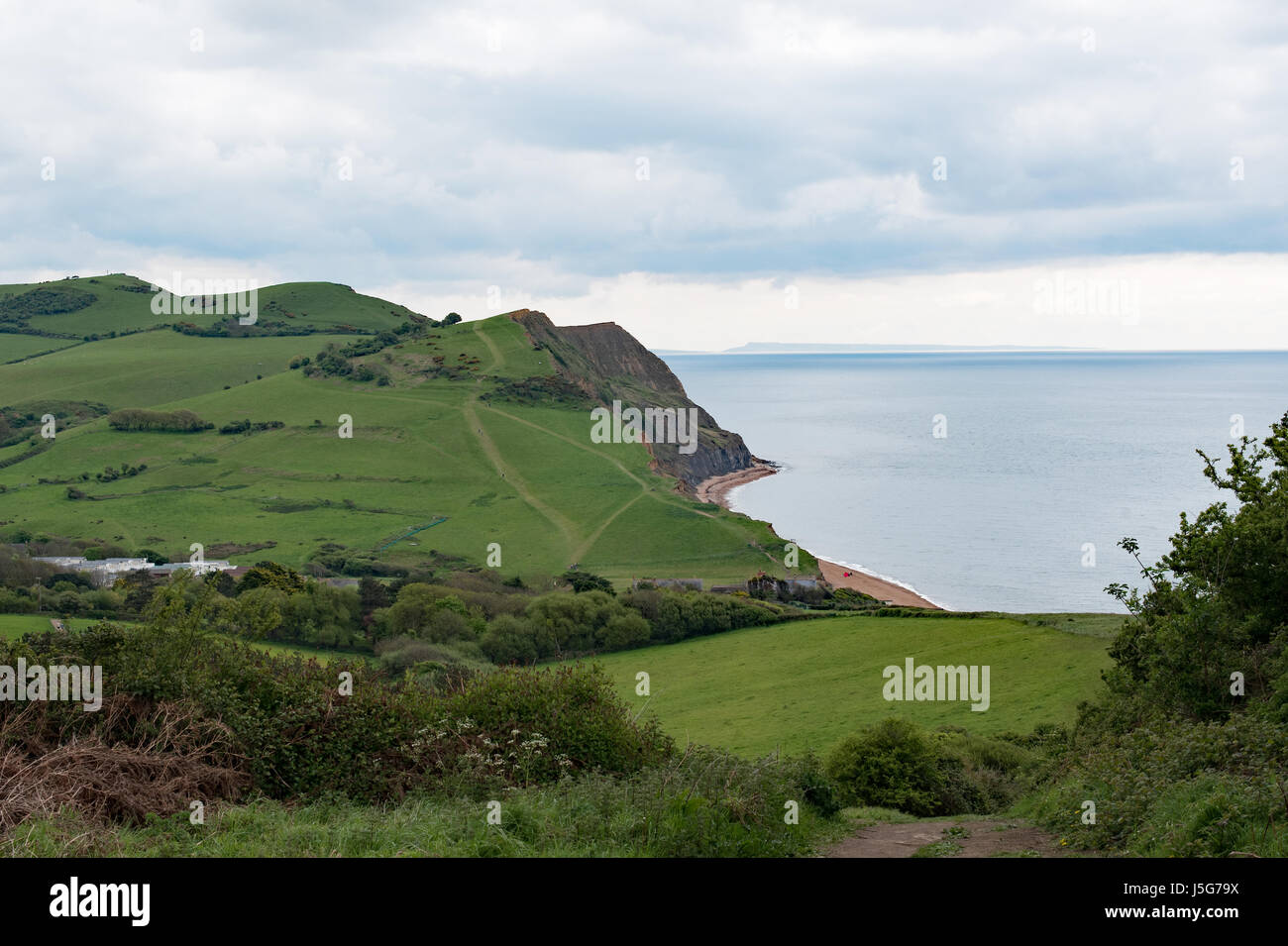 Spectacular views from the top of Golden Cap, Dorset Stock Photo - Alamy