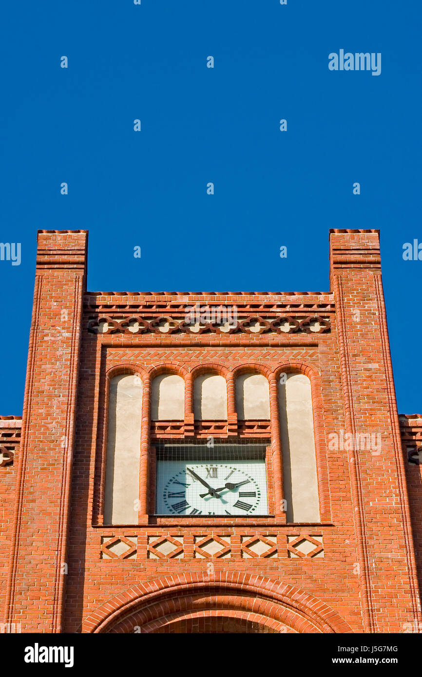 tower detail story arc clock berlin facade brick history clock tower ...