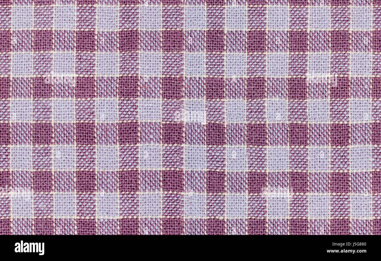 Seamless brown and pale violet checkered fabric texture Stock Photo - Alamy