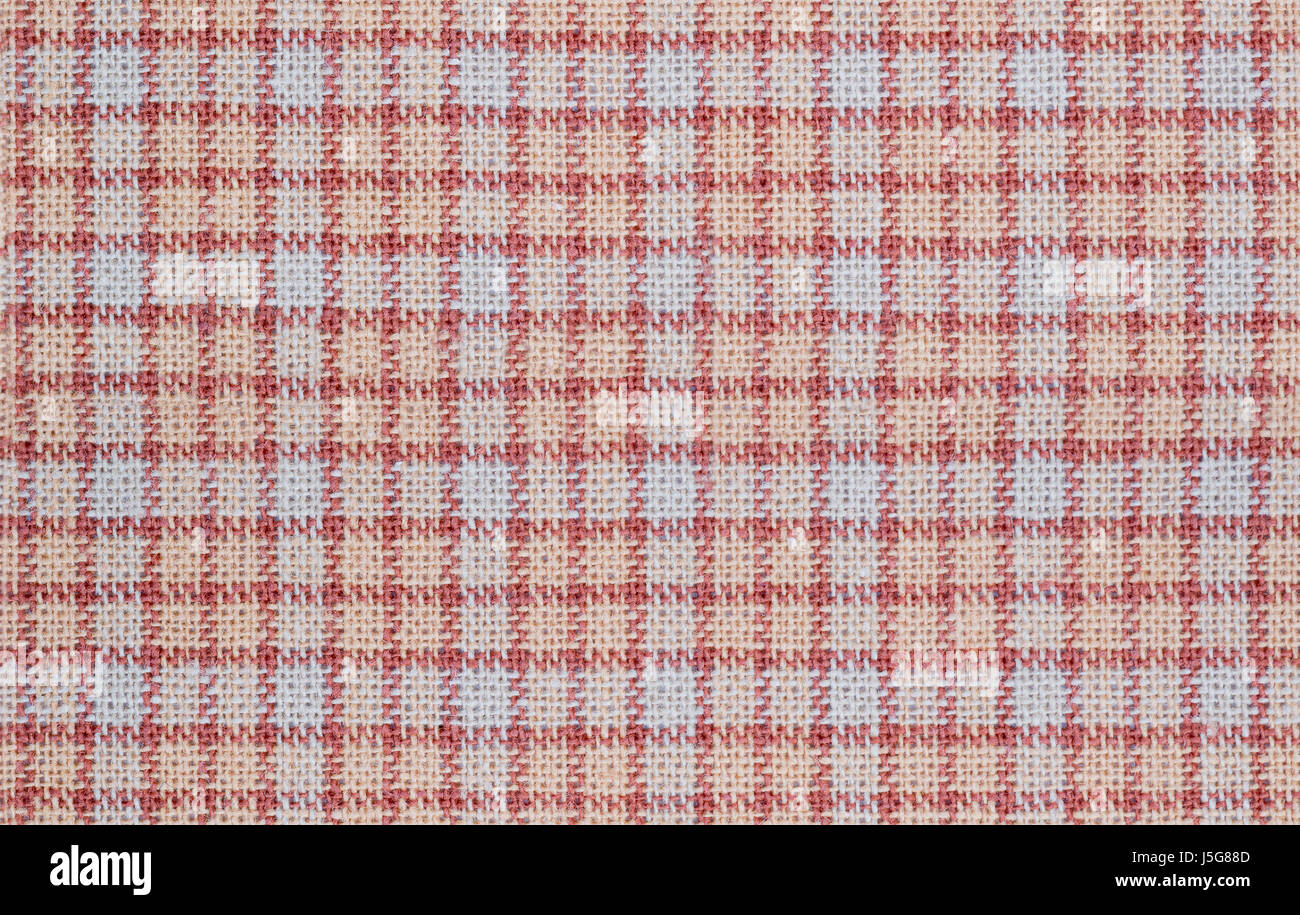 Seamless brown checkered fabric texture Stock Photo - Alamy