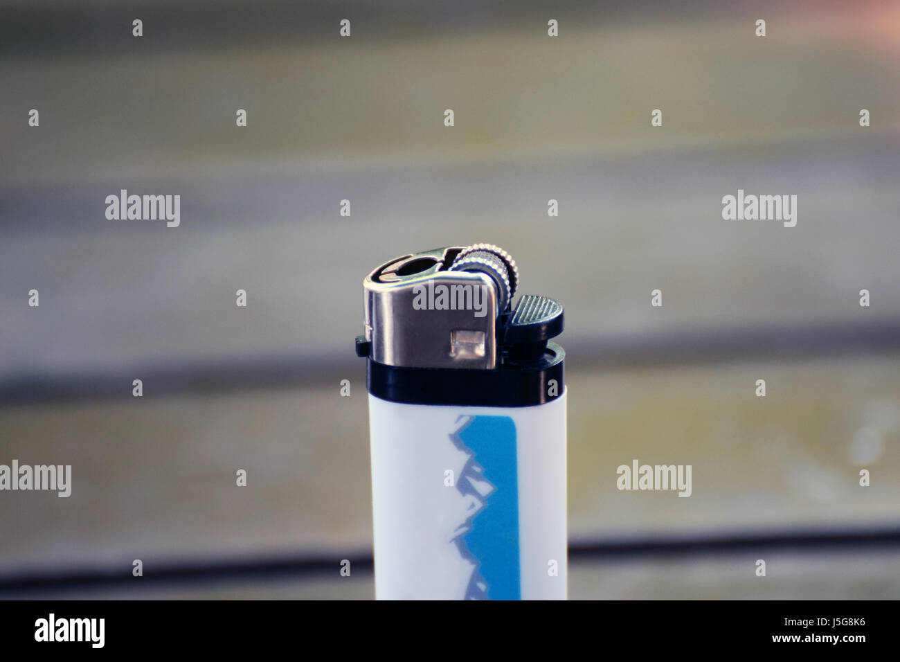 An up-close look at a lighter shot in broad daylight Stock Photo - Alamy