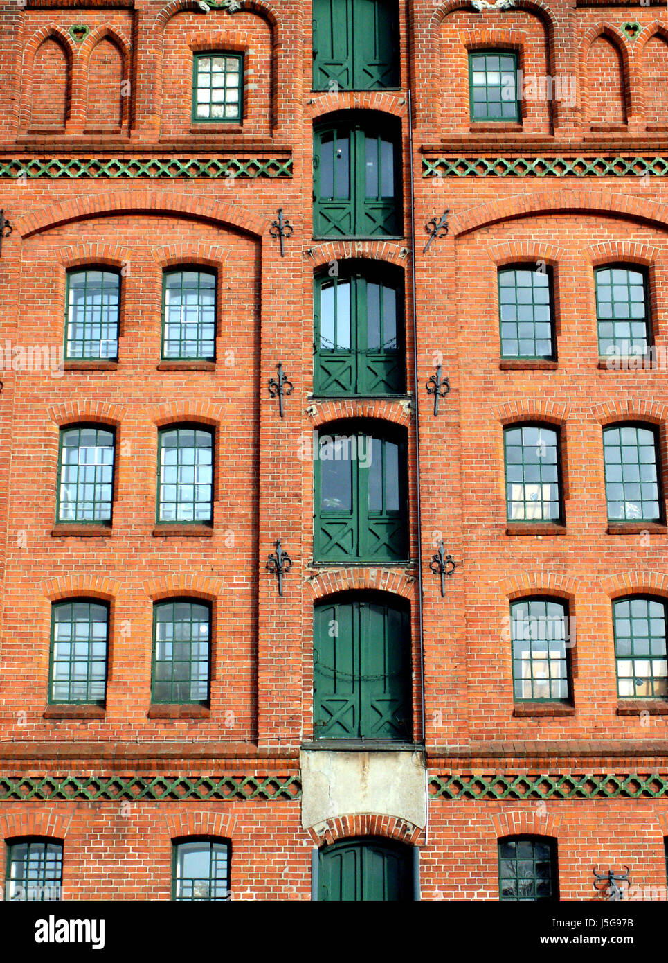 green window porthole dormer window pane brig jail doors warehouse ...