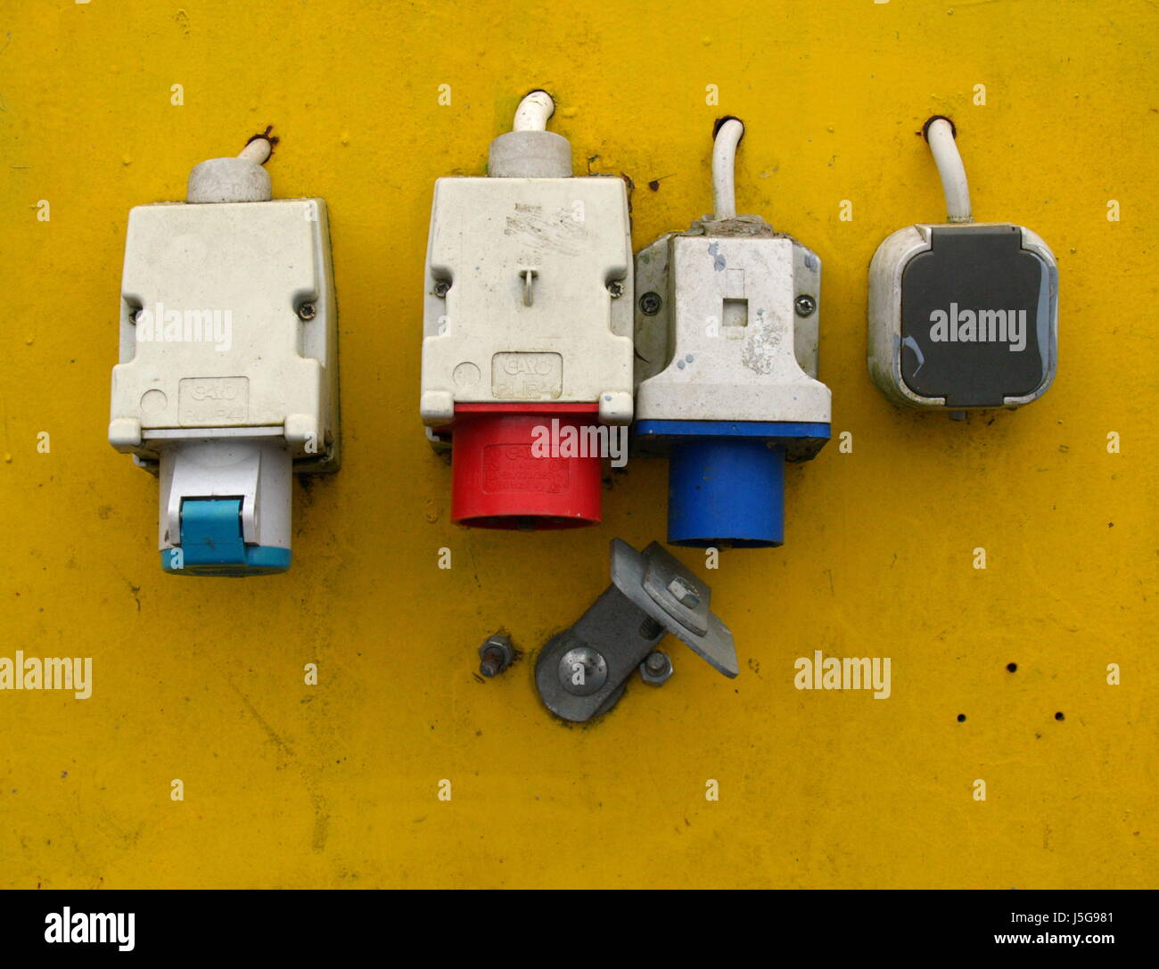 blue energy power electricity electric power outside connection ...