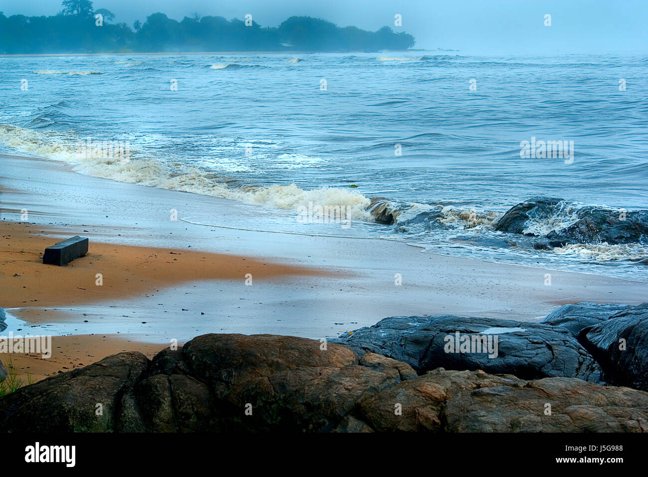 africa beach seaside the beach seashore rainy season atmospheric ...