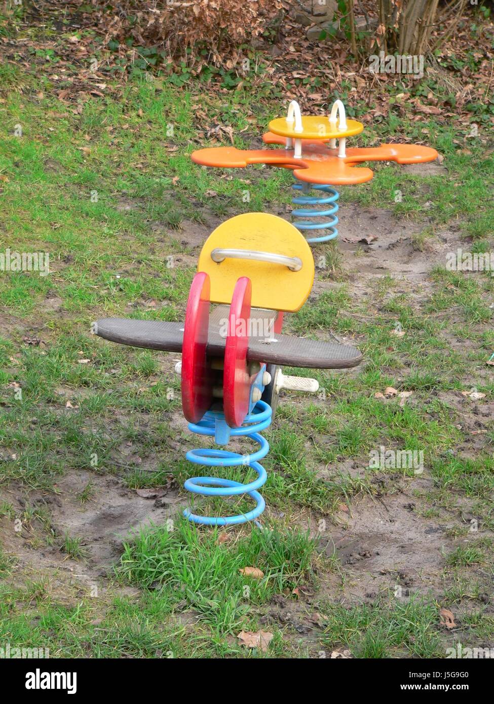 Playground rockers hi-res stock photography and images - Alamy