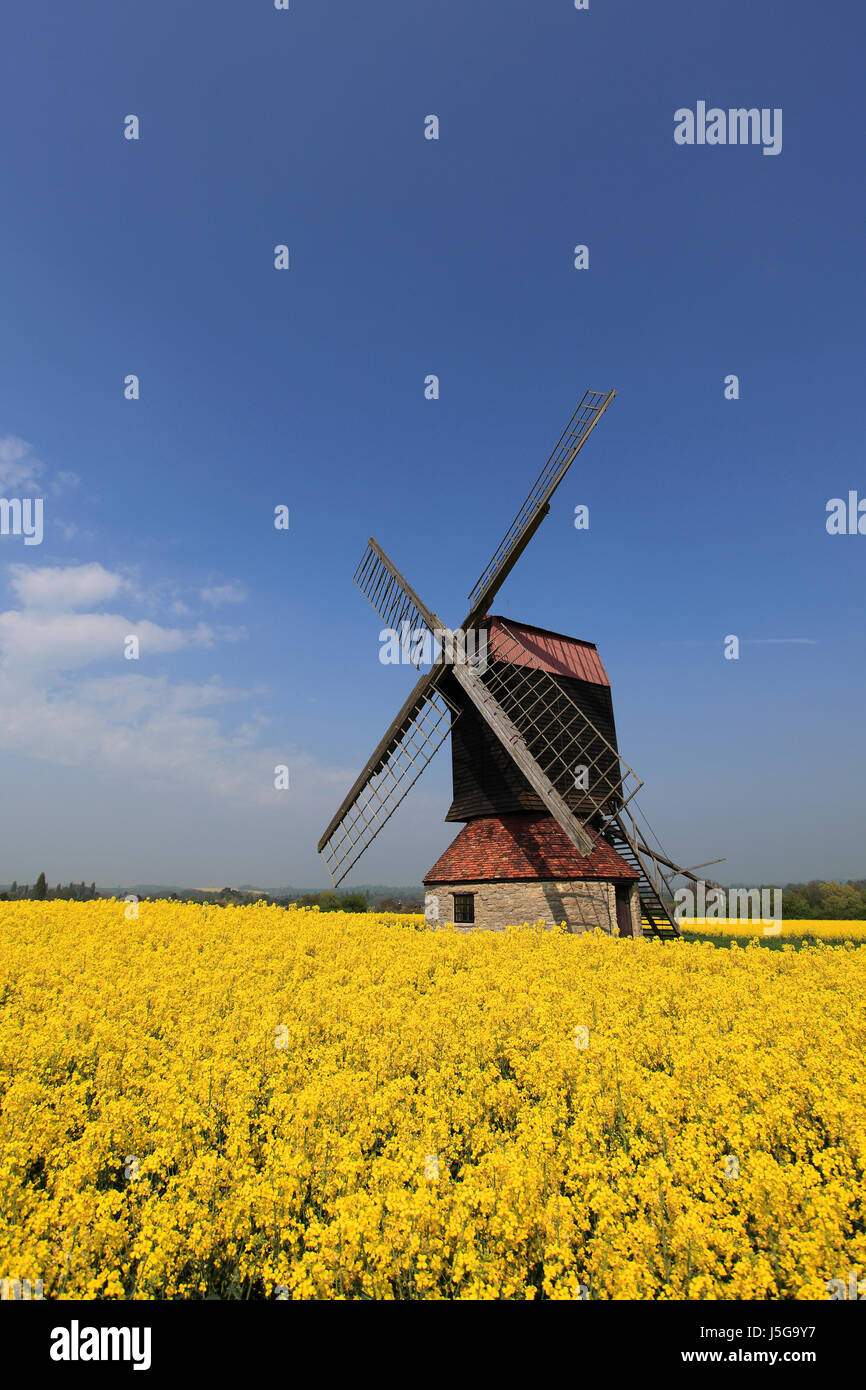 Stevington Windmill; Stevington village; Bedfordshire County; England ...