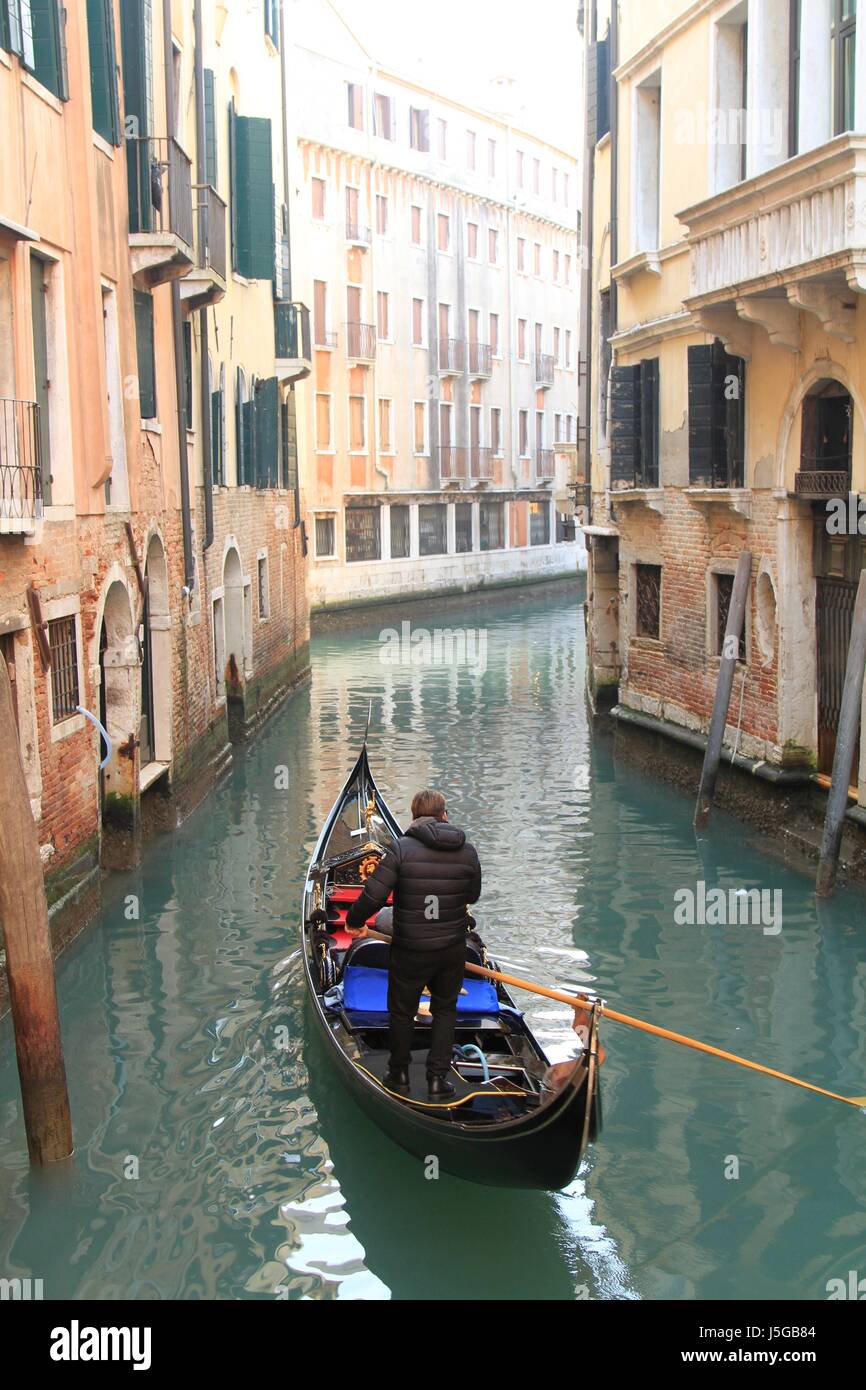 Gondolier at work, Venice, Italy Stock Photo - Alamy