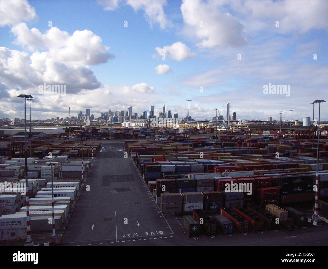 container ship harbor australia dock harbours terminal freighter ...
