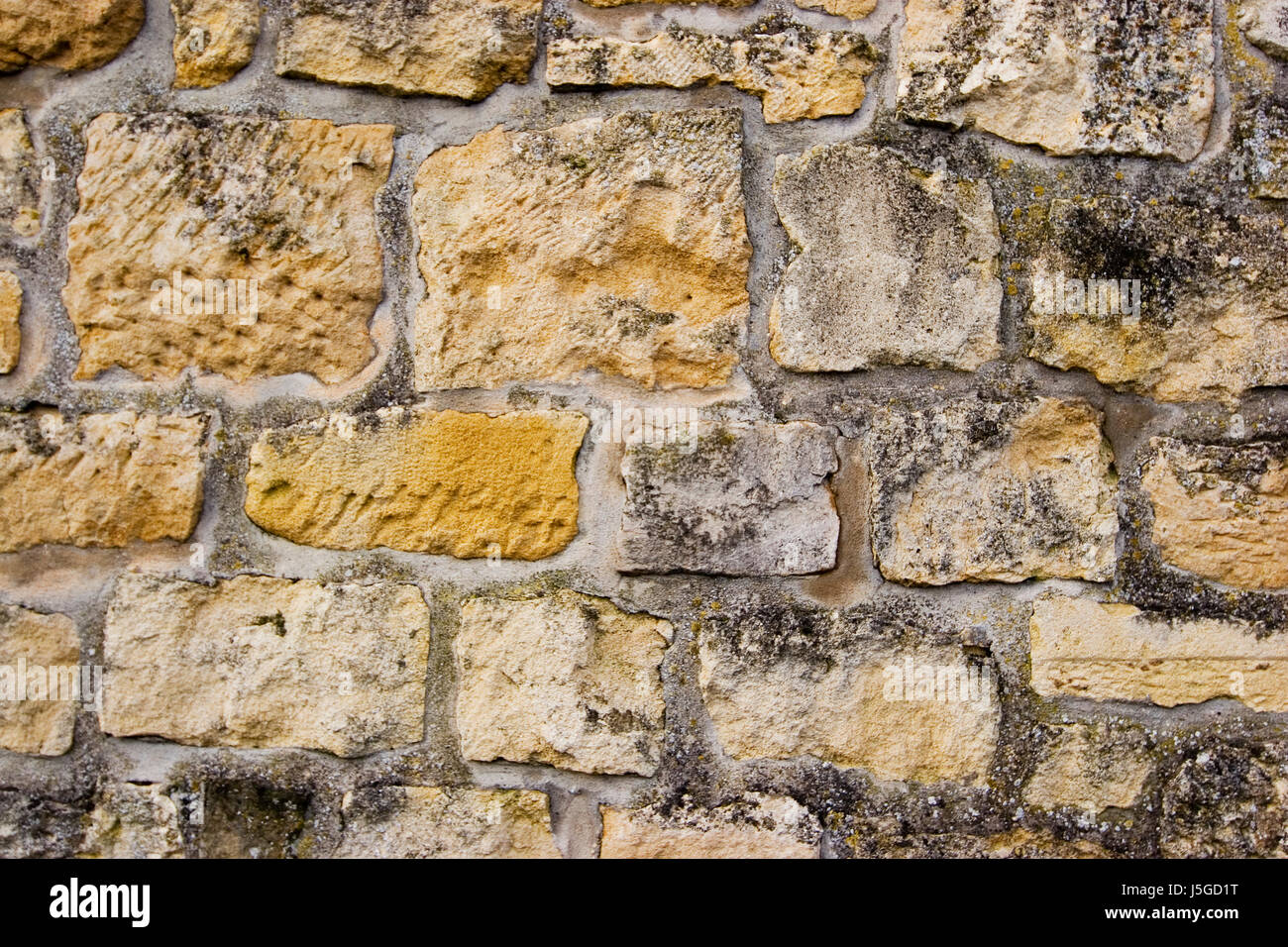 stone wall sandstone moss mortar plait lichens fugues join backdrop ...