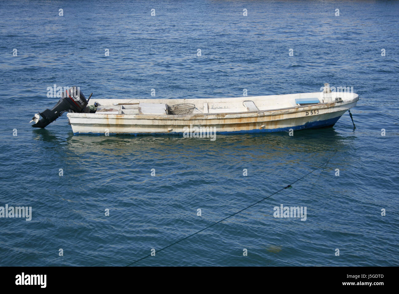 blue engine drive motor wherry motorboat firmament sky salt water sea ...