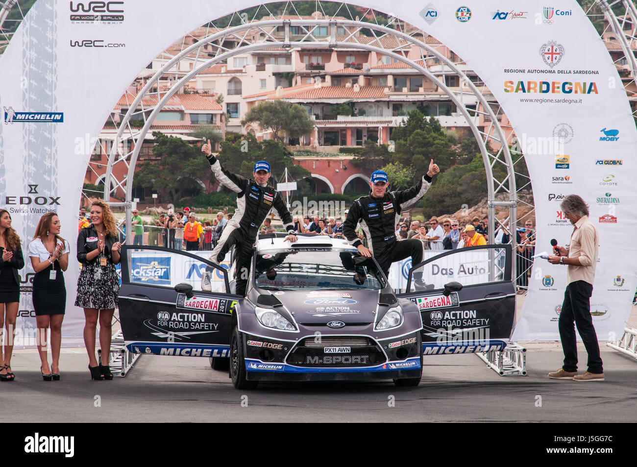 Olbia, Italy - 21.10.2012. Rally Italia Sardegna 2012, valid as italian ...