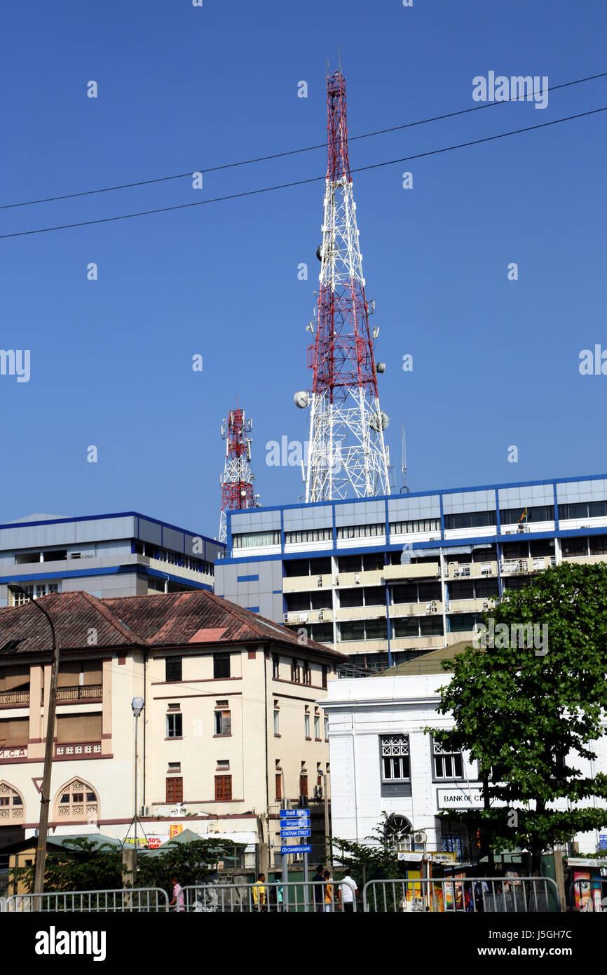 Fort Colombo Sri Lanka Telecommunication Tower And Bank of Ceylon on ...