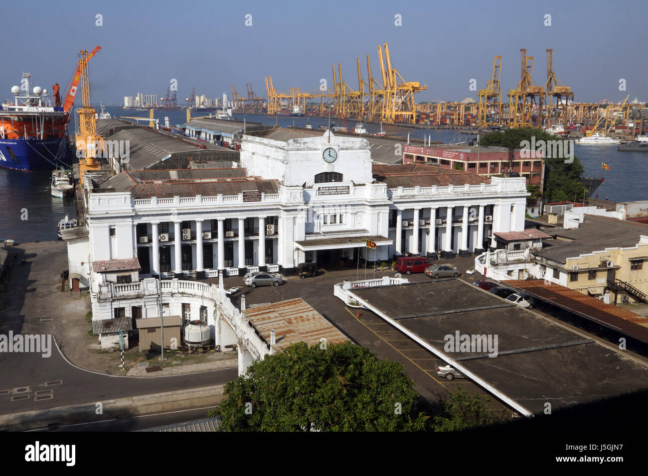 port authority fort colombo sri lanka Stock Photo - Alamy