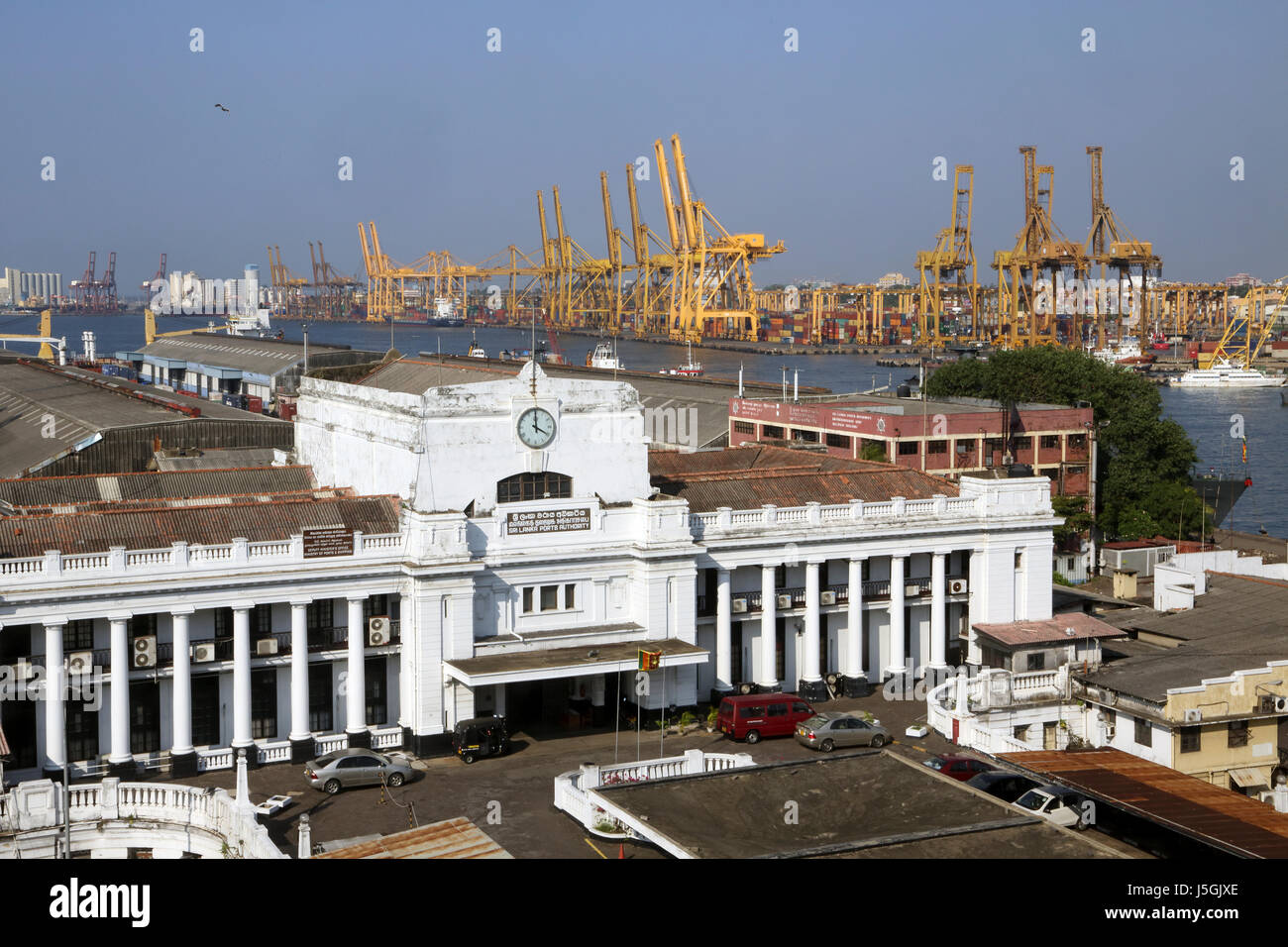 port authority fort colombo sri lanka Stock Photo - Alamy