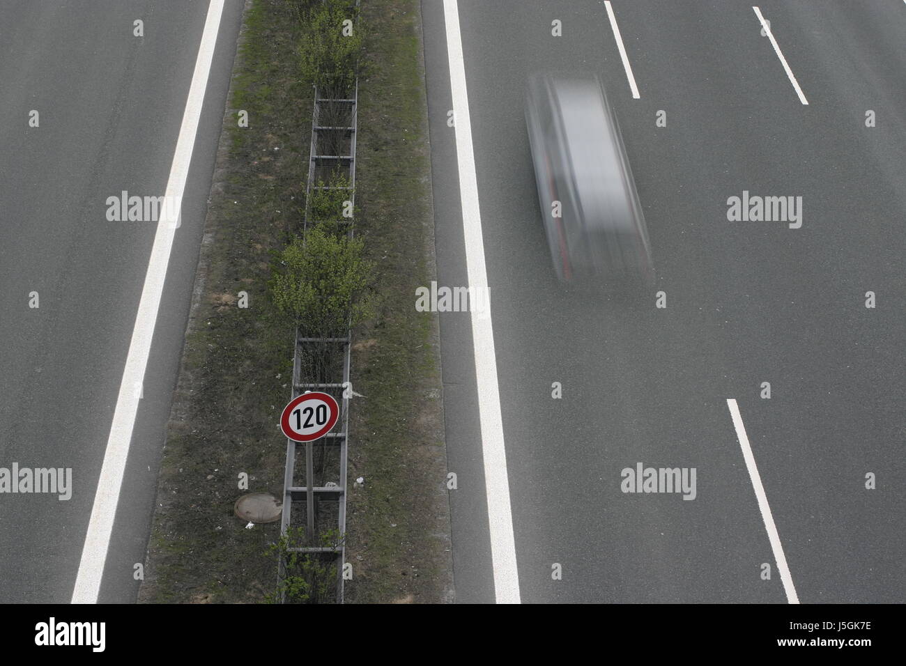 highway median strip,blurred Stock Photo - Alamy