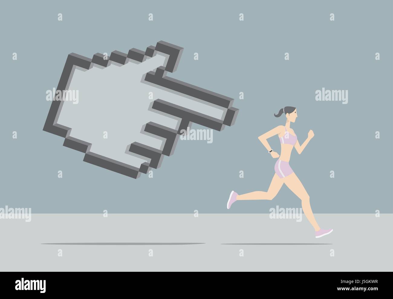 Running pointer Stock Vector Images - Alamy