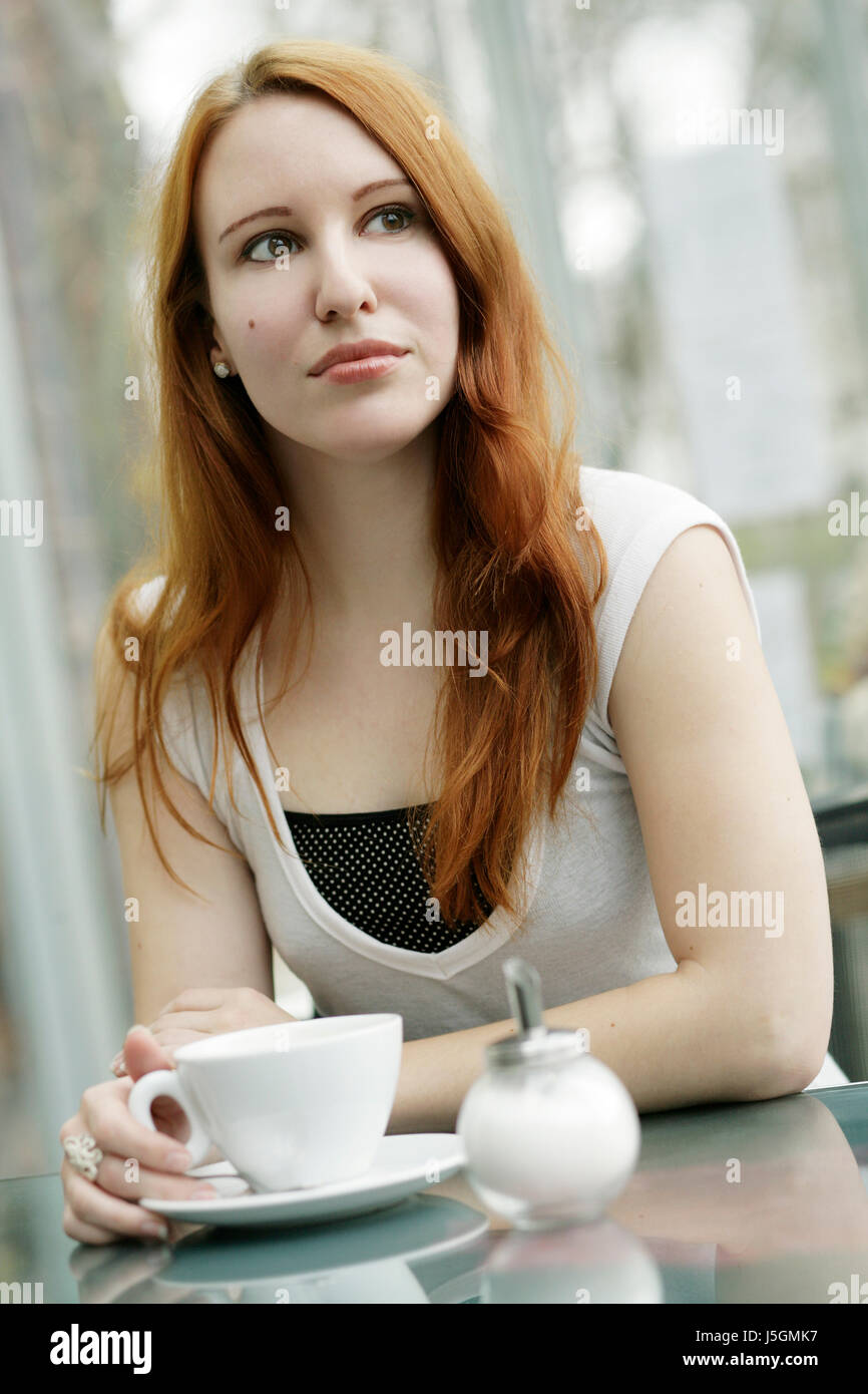 woman cafe cup wait waiting transpose transposed hand drink spare time ...