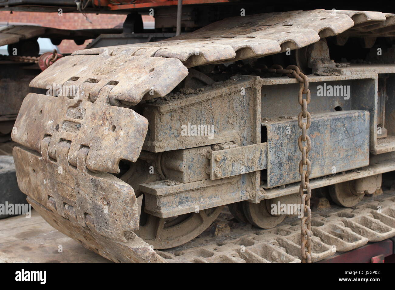 Close view of tracked vehicle Stock Photo - Alamy
