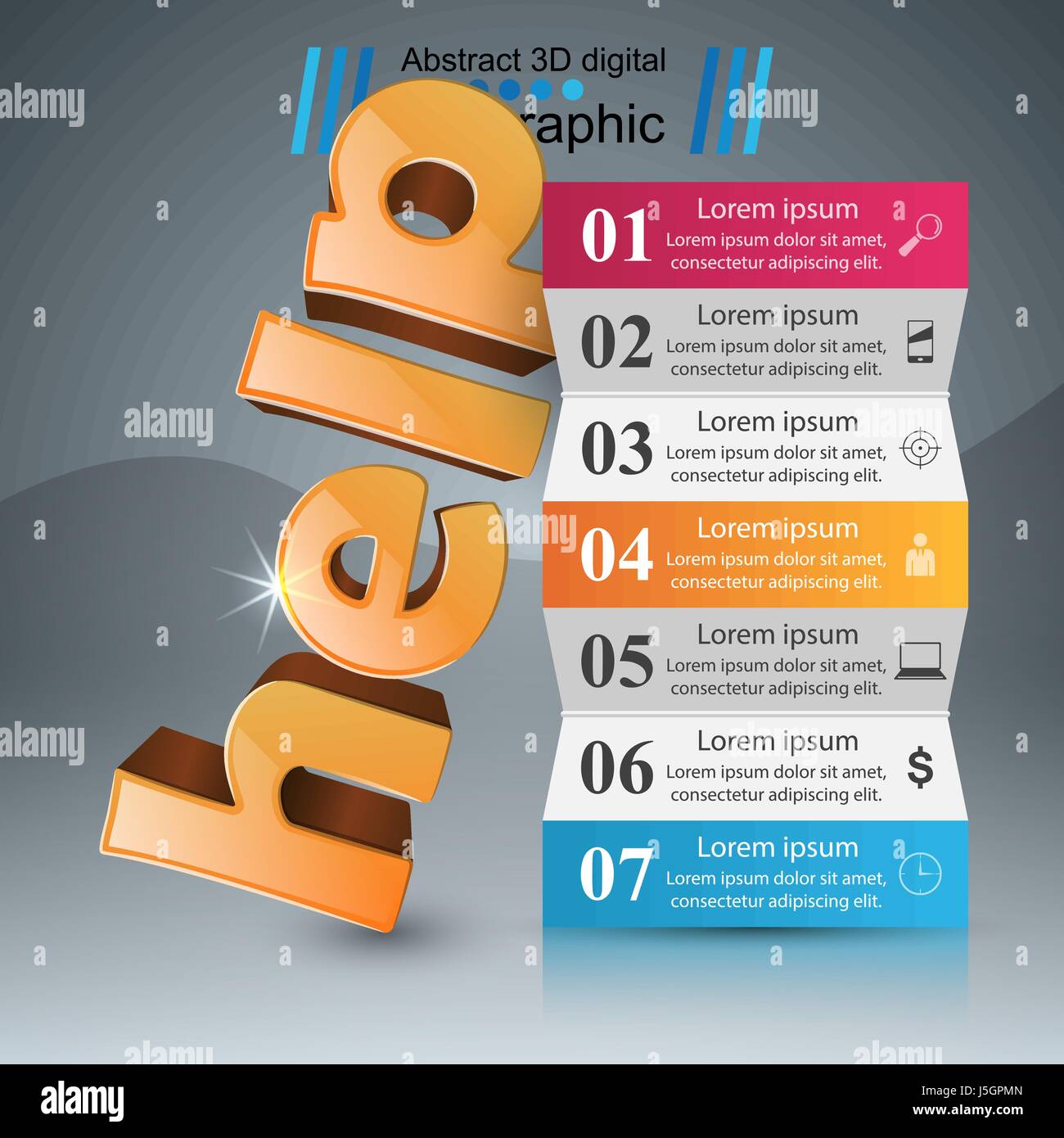 Help 3d business infographics Stock Vector Images - Alamy