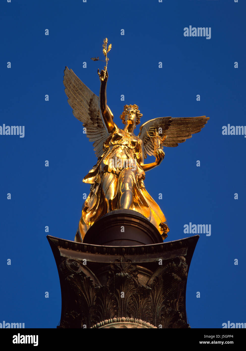 golden angel angels munich emblem statue tourism sculpture bavaria ...