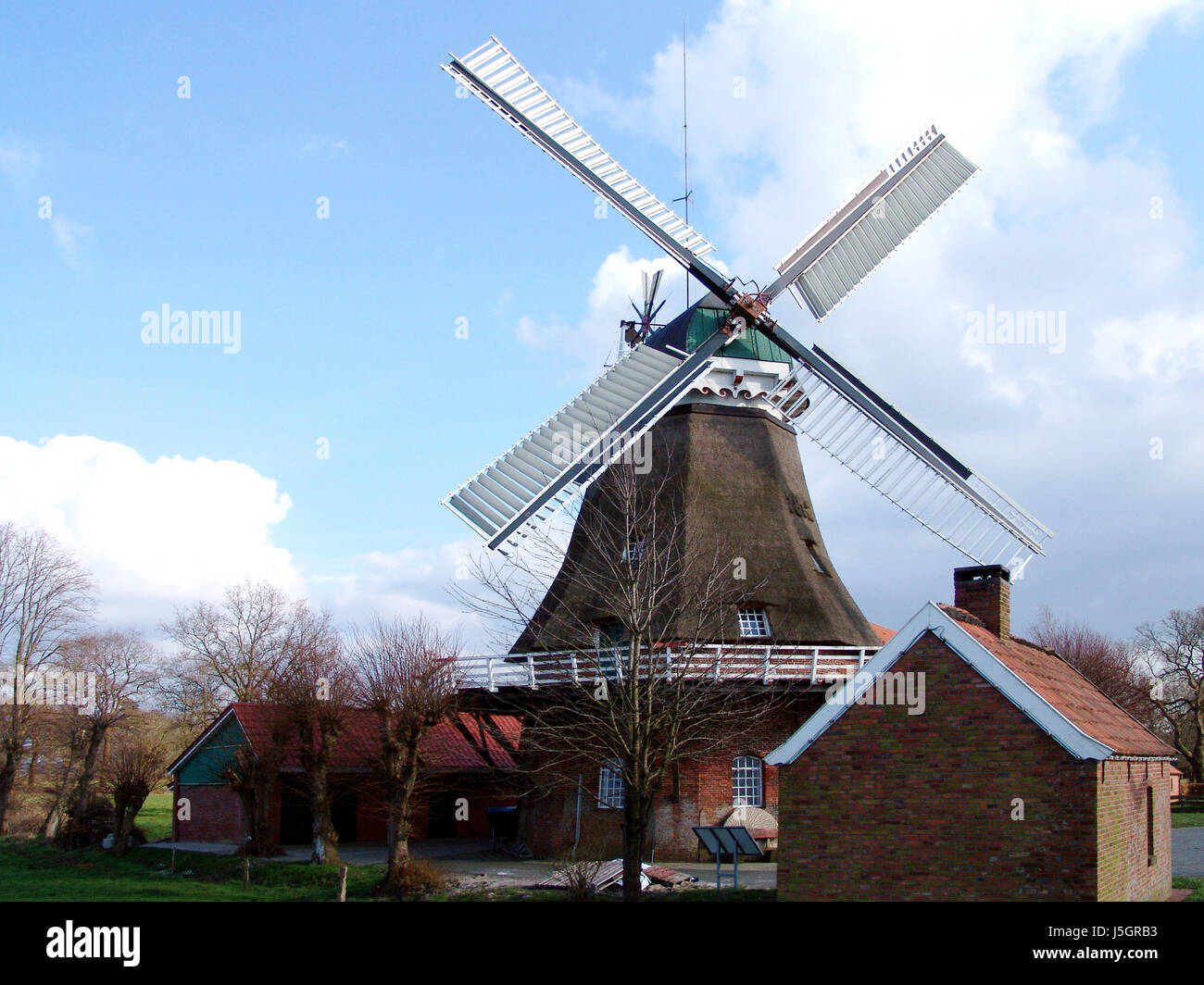 engineering wing East Frisia wind force windmill mill miller retro ...