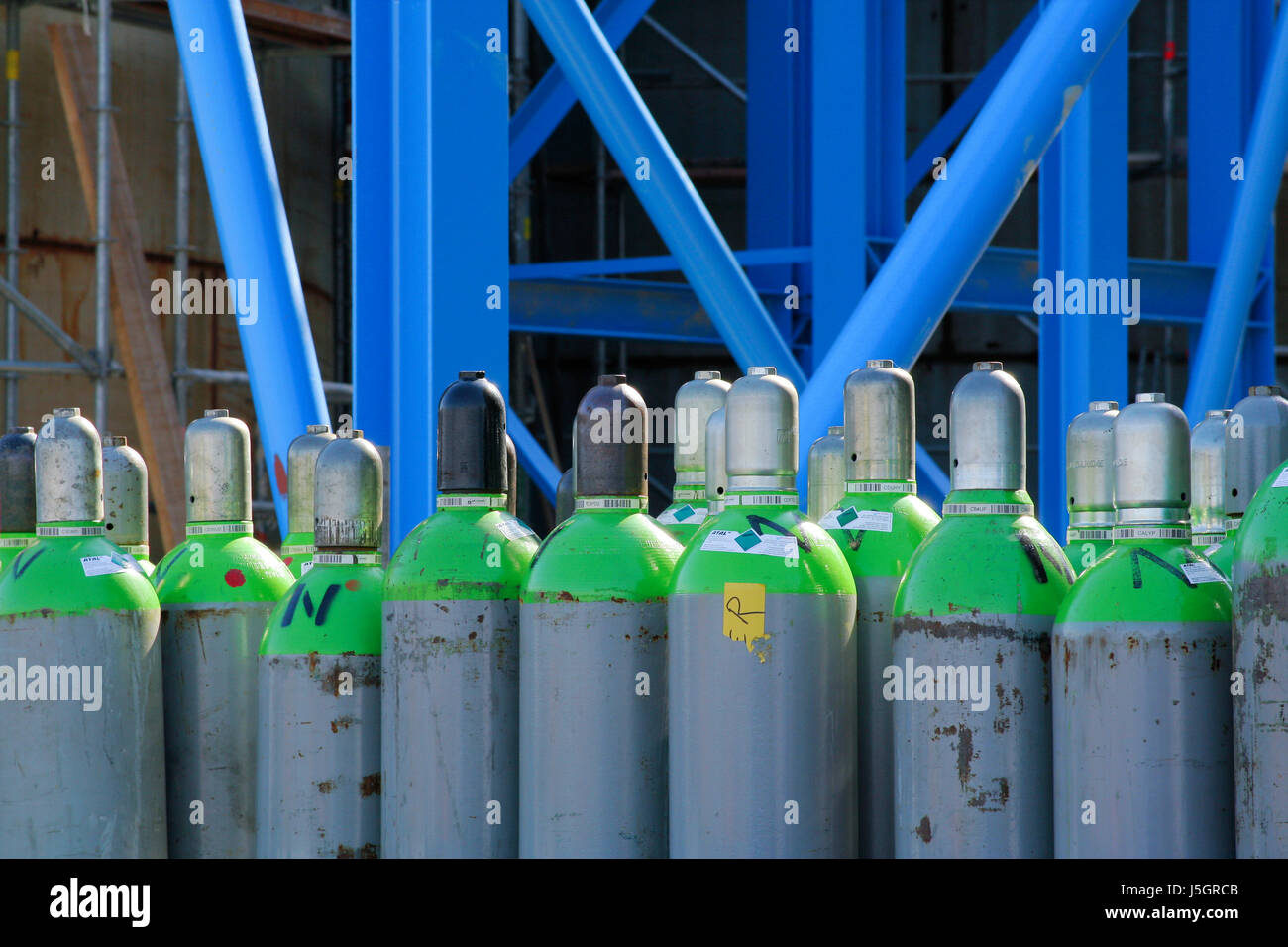 Gases cylinders hi-res stock photography and images - Alamy