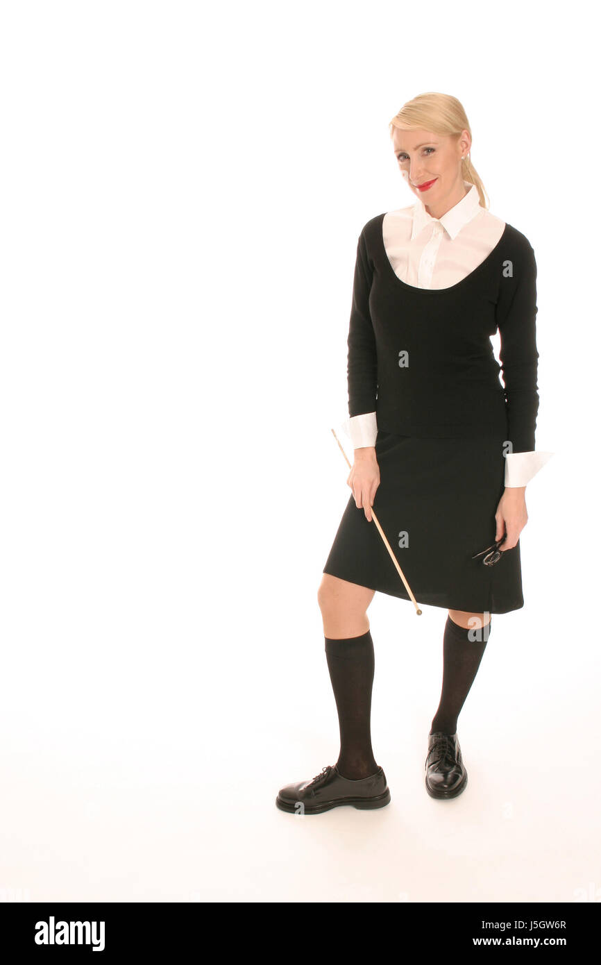 Blond woman teacher character hi-res stock photography and images - Alamy