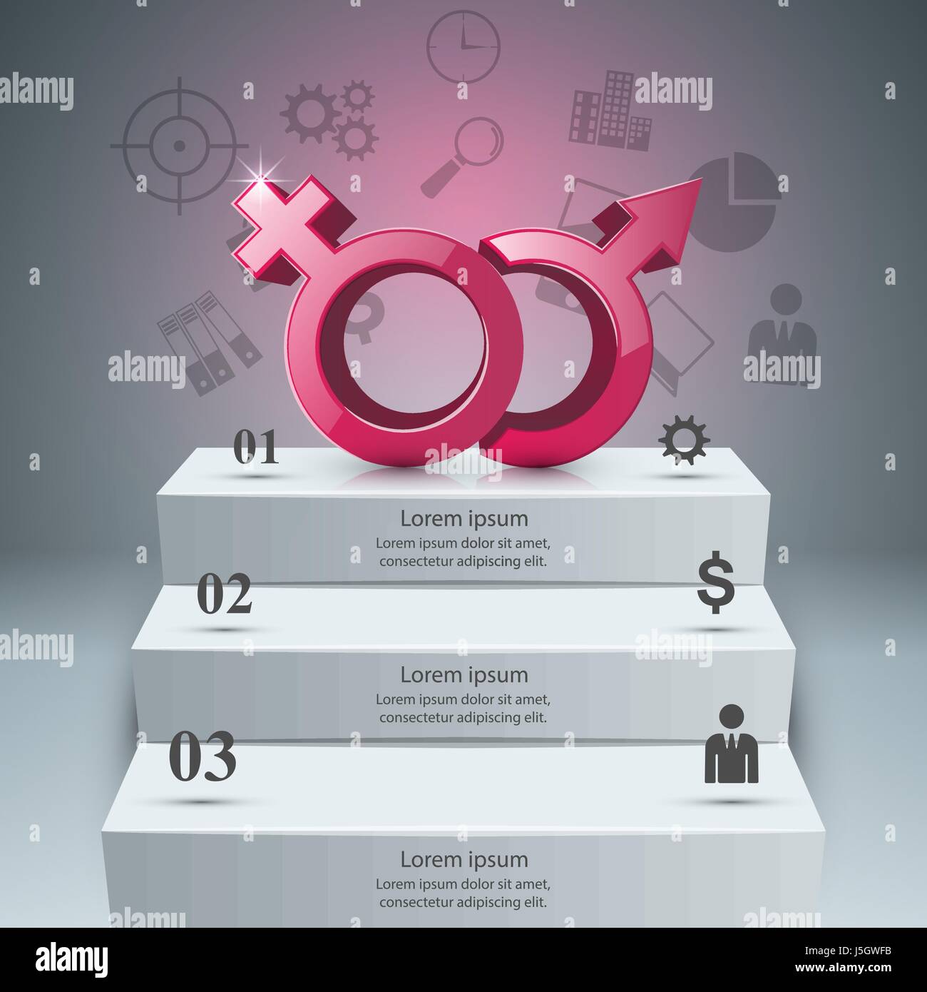 Business Infographics. Man and woman icon Stock Vector Image & Art - Alamy