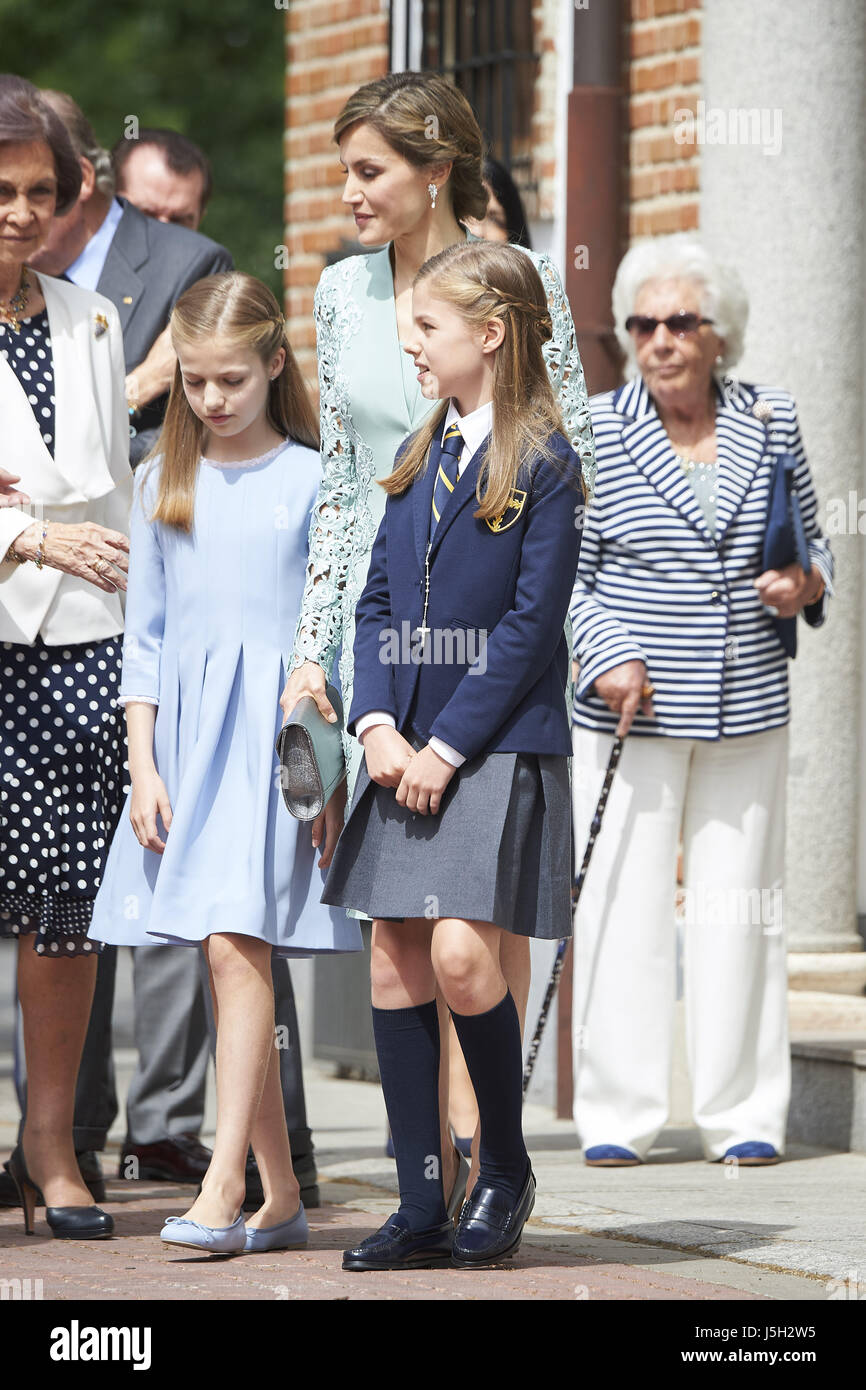 First communion princess leonor spain hi-res stock photography and ...