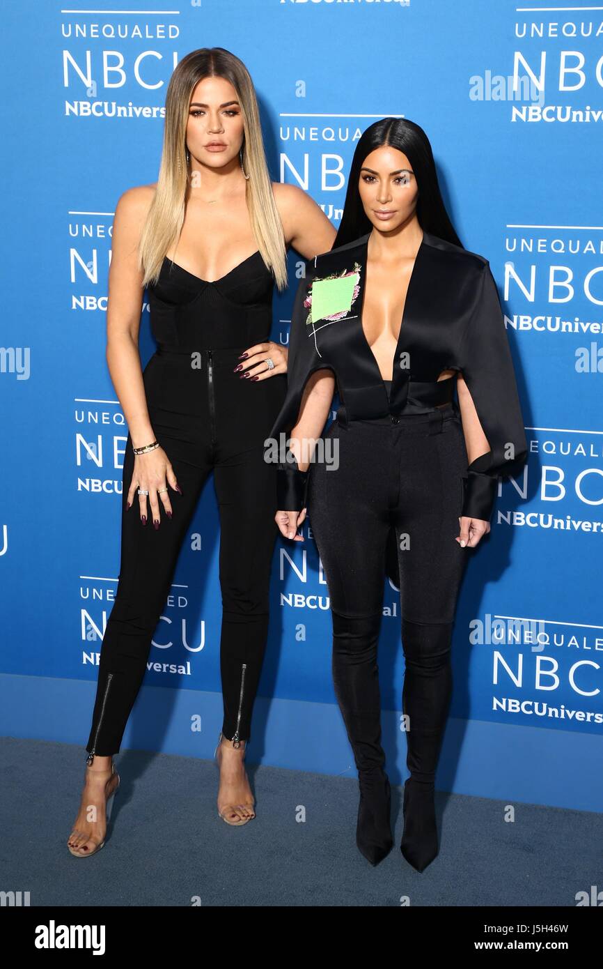 Khloe Kardashian, Kim Kardashian at arrivals for 2017 NBCUniversal ...