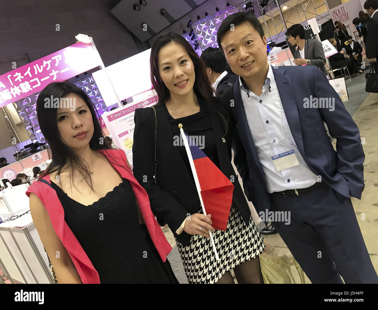 May 16, 2017 - Tokyo, Japan - (from left) Aivy Lin, Maggie Liu and Nick ...