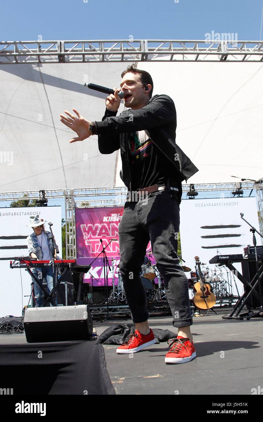 Ethan Thompson of Ocean Park Standoff on stage for KIIS FM's Wango ...