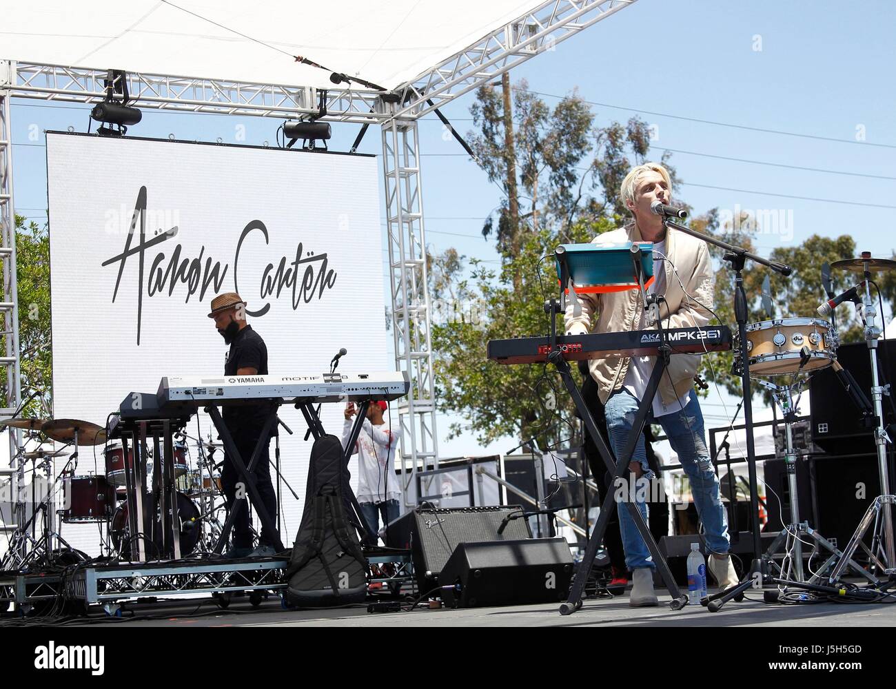 Aaron Carter on stage for KIIS FM's Wango Tango - Concert Part 2 ...